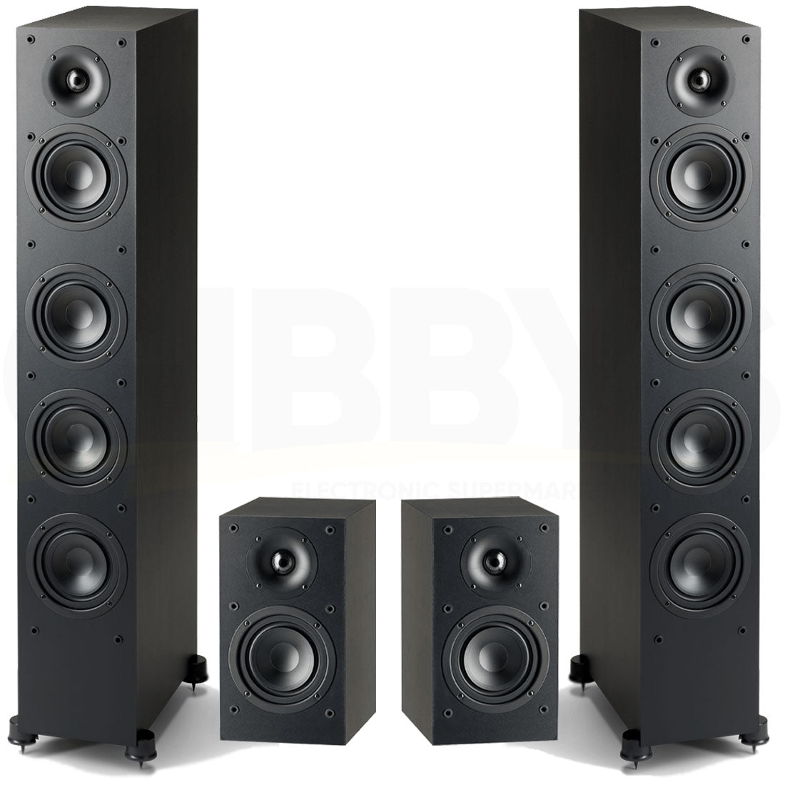 Paradigm MONITOR SE 6000F 4.0 Speaker Bundle #1 - Black - Gibbys ...