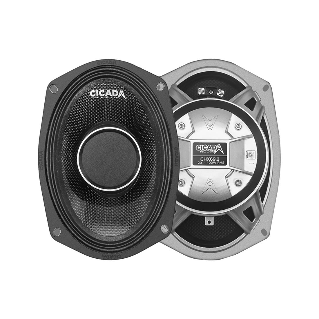 Cicada Audio CHX692 6x9" 2-Ohm Pro Coaxial Horn Motorcycle Speakers ...