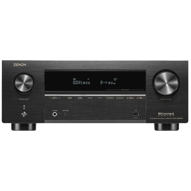 Denon AVR-X3800H 9.4 Channel 8K AV Receiver with HEOS Built-in