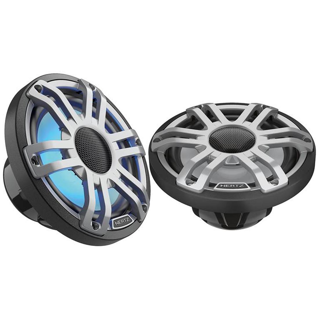 Hertz HMX 6.5 S-LD-G 6.5" 2-Way Marine Speakers with RGB LED Lighting ...