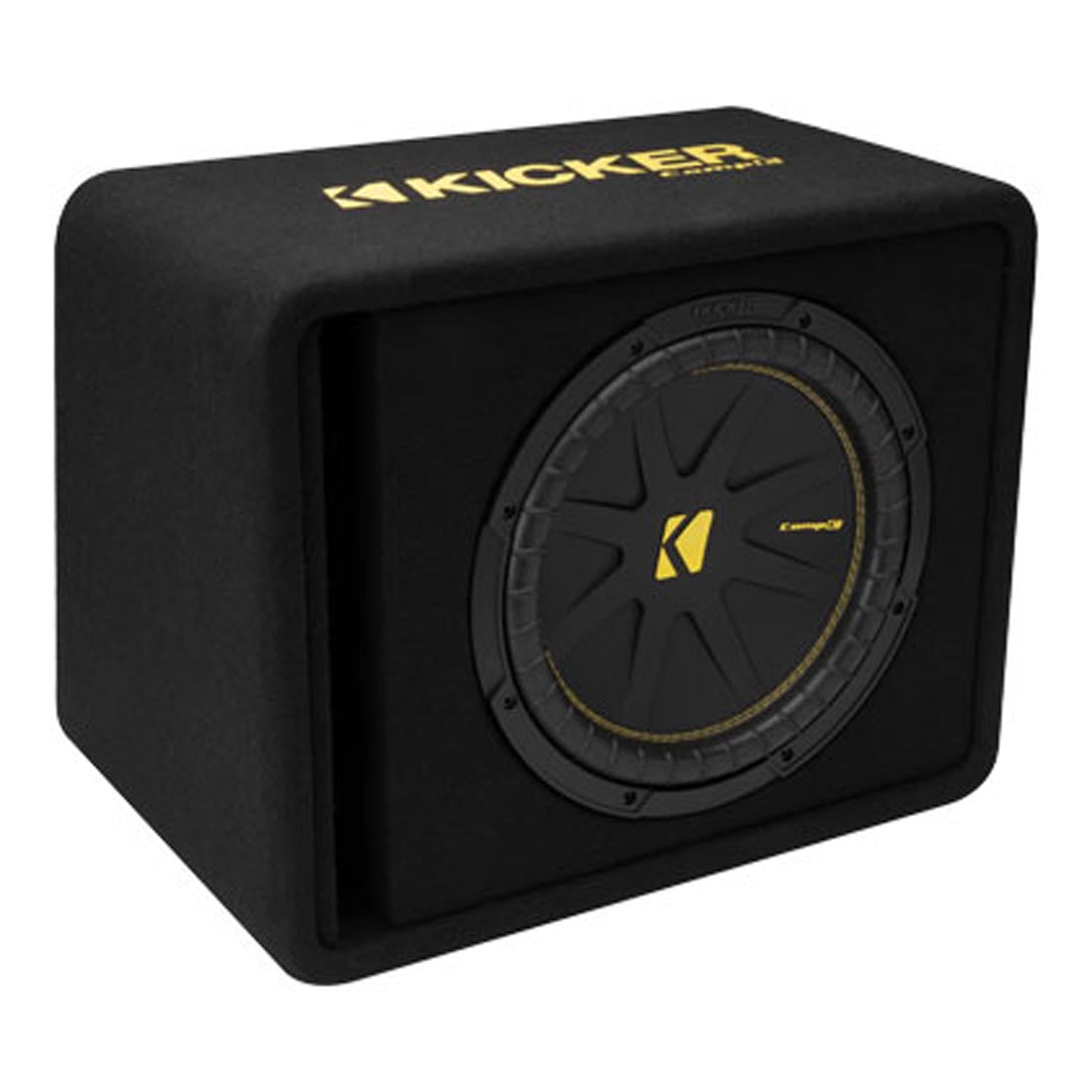 Kicker 50VCWC124 CompC 12" 4-Ohm Ported Loaded Subwoofer Enclosure (50 ...