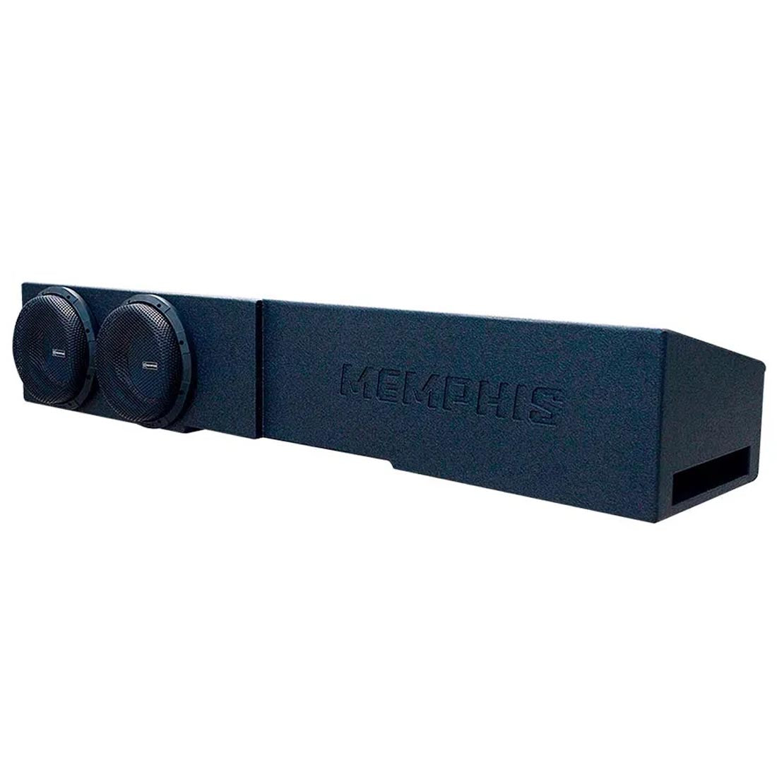 Memphis Audio MJMECHEV8D1V2 8" Dual Subwoofer Loaded Enclosure for 200 ...