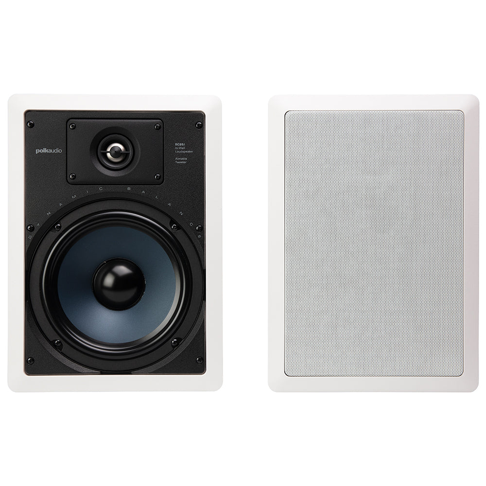 Polk Audio RC85i 8" Rectangle In-Wall Speakers - Pair