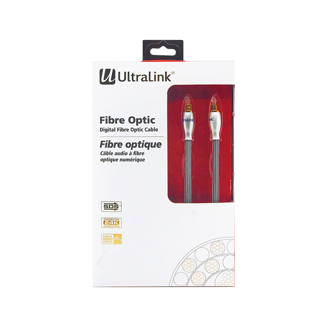 UltraLink UTD4M Caliber Digital Fiber Optical (TOSLINK) Cable, 4m